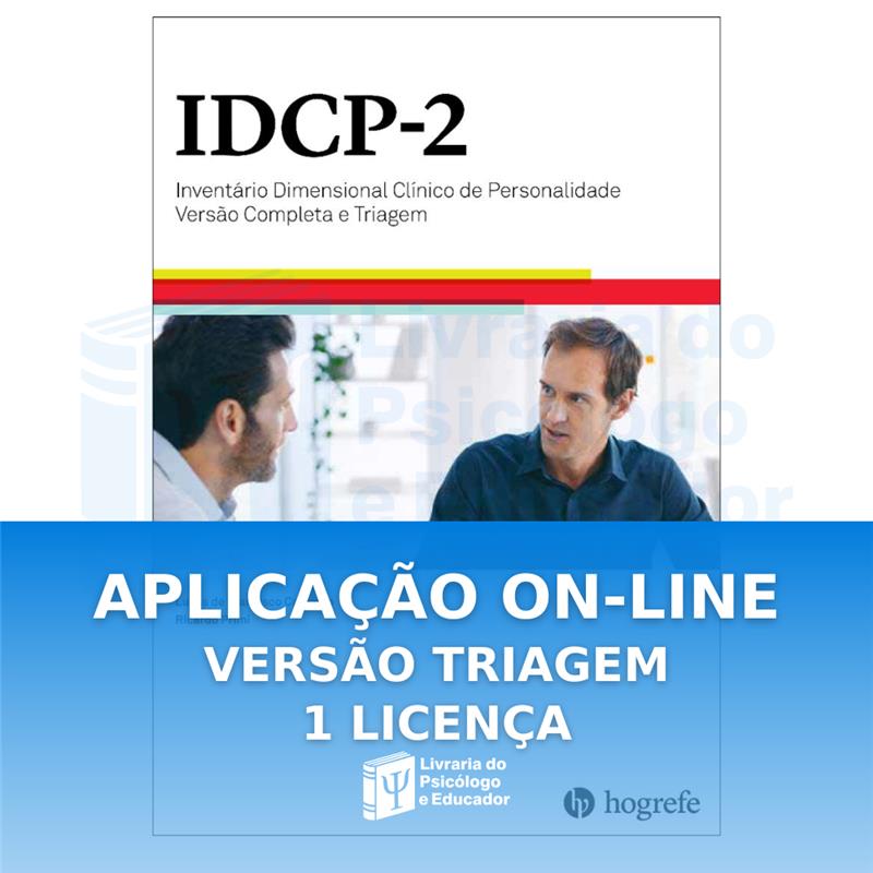 IDCP-2- 1 Licença de Aplicação Online - Versão Triagem - Inventário ...